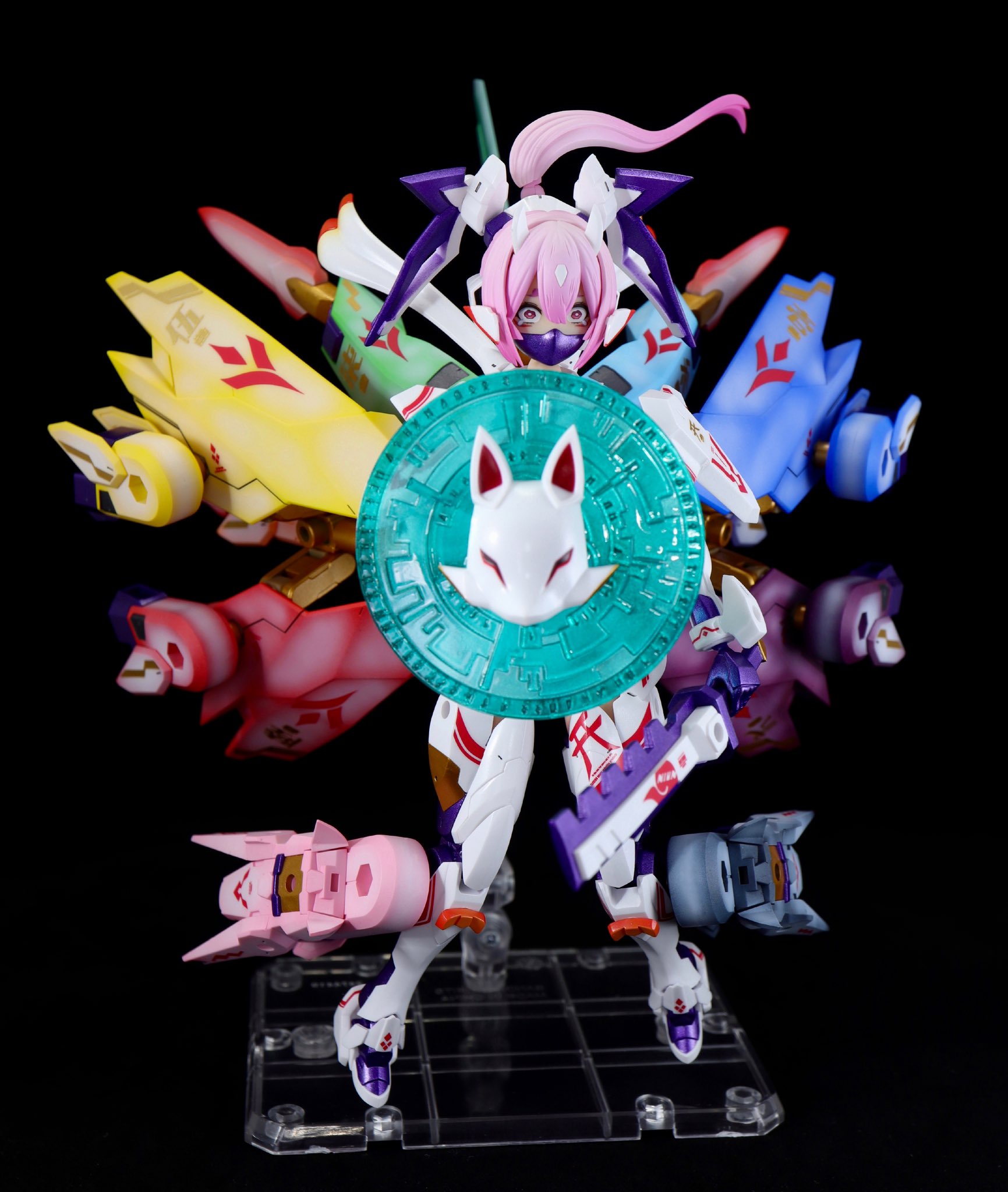 [ Custom ] - Megami Device Asra Nine Tails - The Rainbow - by 趣味人（しゅみん ...