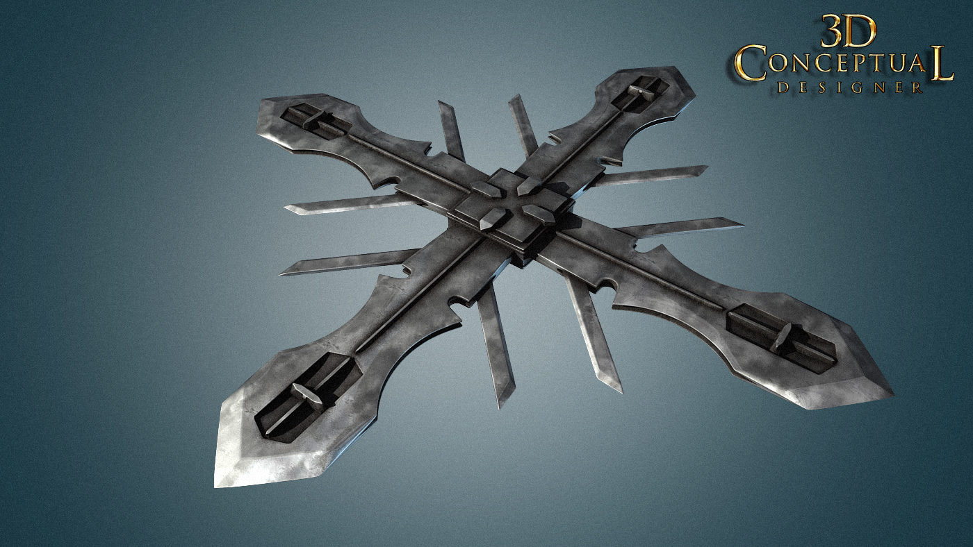 3DconceptualdesignerBlog: Project Review Priest: 3D Cross Weapon Build ...
