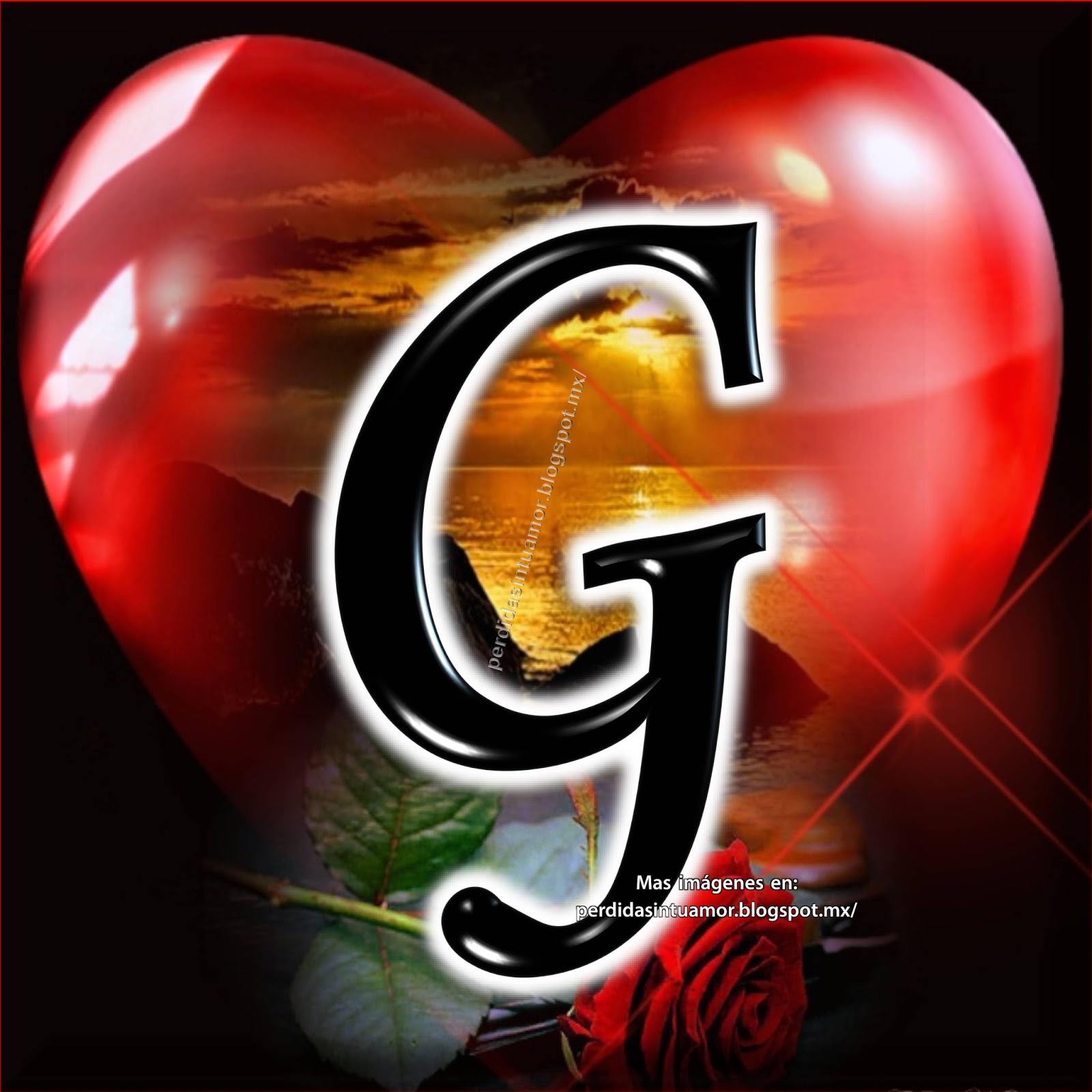 INICIALES Y NOMBRES PARA TI: HERMOSO CORAZÓN CON TU INICIAL