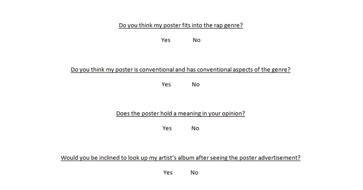 A2 Media studies blog : Audience Feedback- Poster