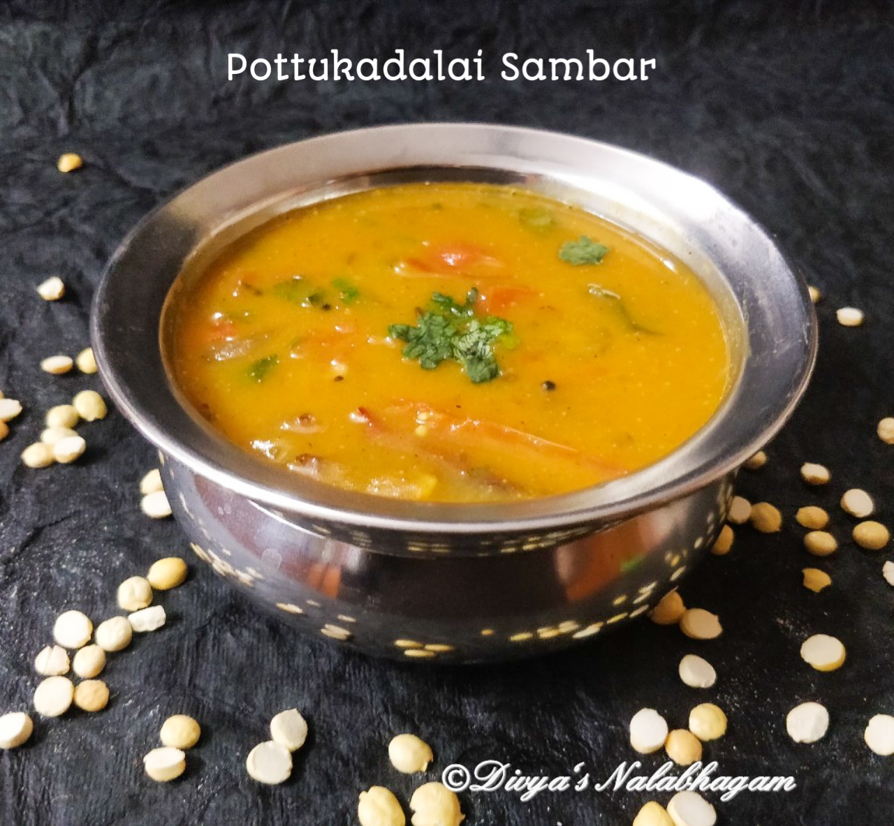 Pottukadalai Sambar | Roasted Gram Sambar | Instant Sambar - Divya's ...