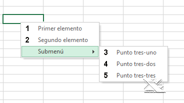 VBA: Menú Contextual personalizado | EXCEL FORO: Un blog de Excel