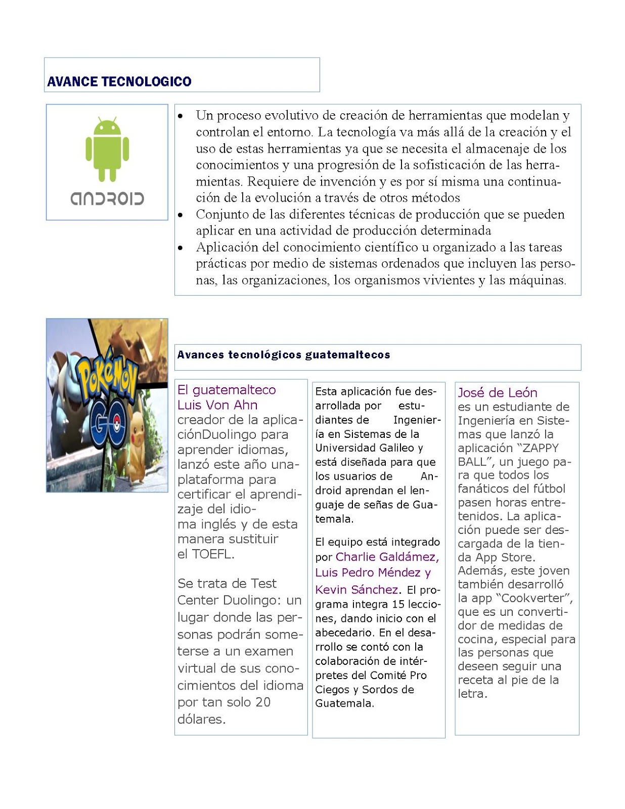 ejemplos de publisher : BOLETIN