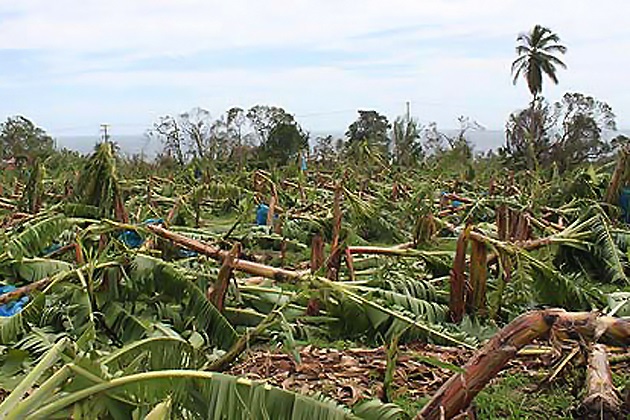 What threats do the hurricane season pose to farming?