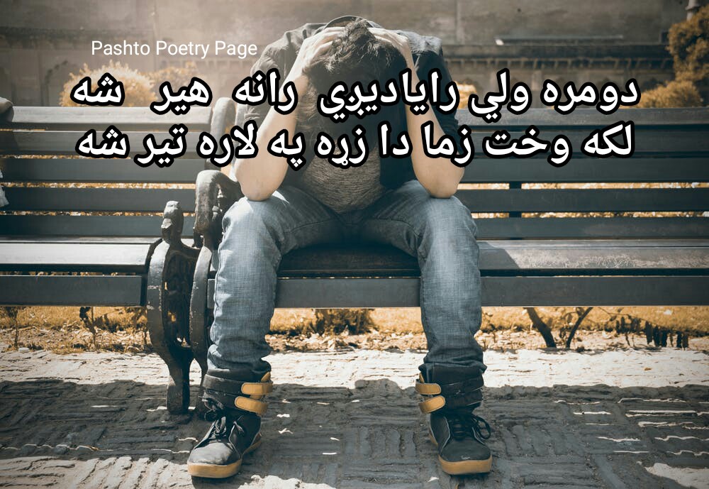 Pashto Sad Poetry for Love 2 lines Shayari Images Pic Sms