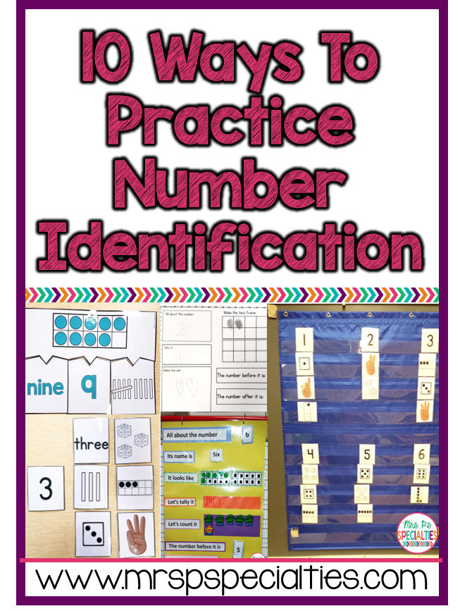 10 Ideas For Practicing Numbers · Mrs. P's Specialties