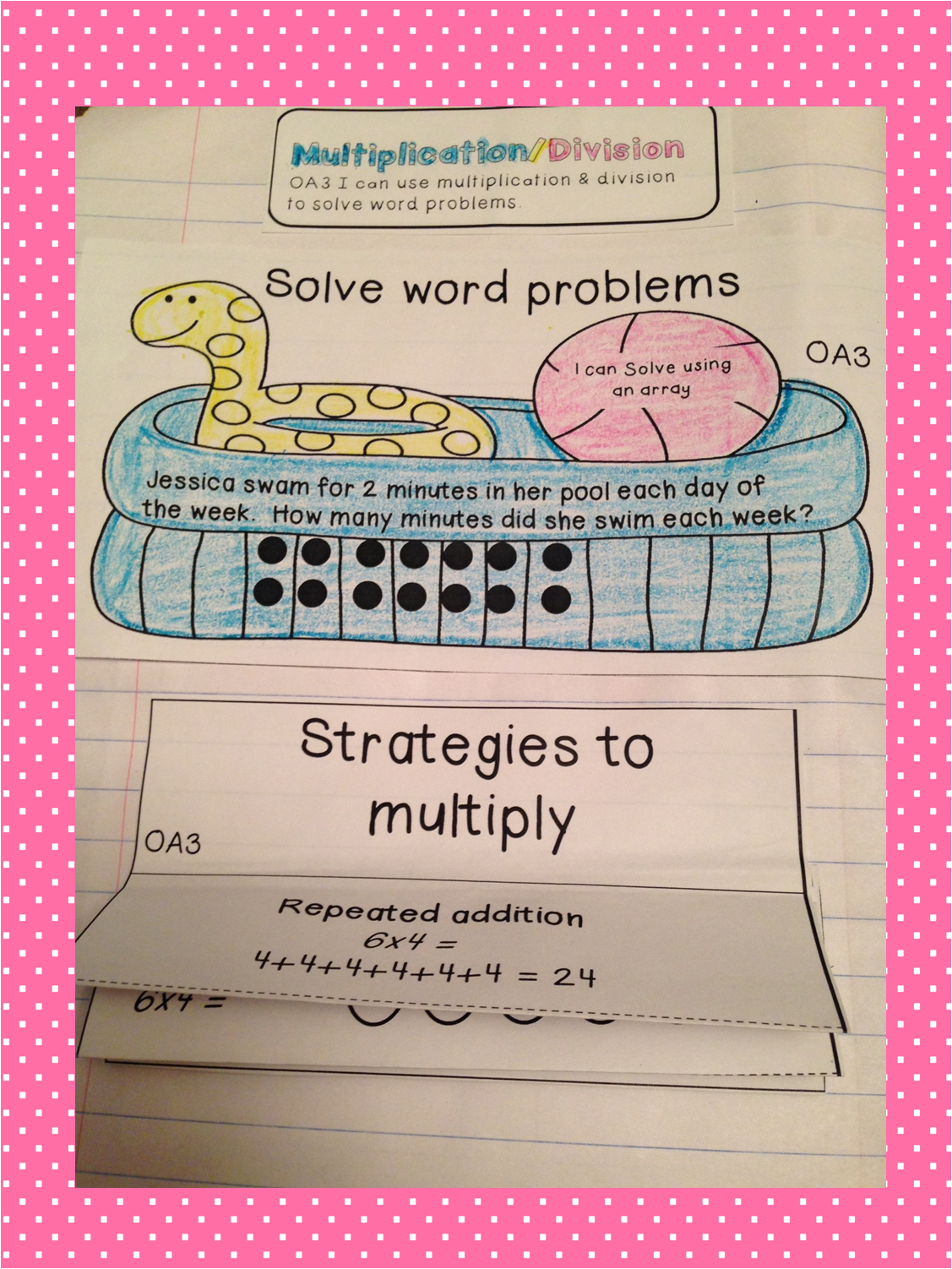 TeachersHQ: Interactive Math Notebook for 3rd Grade