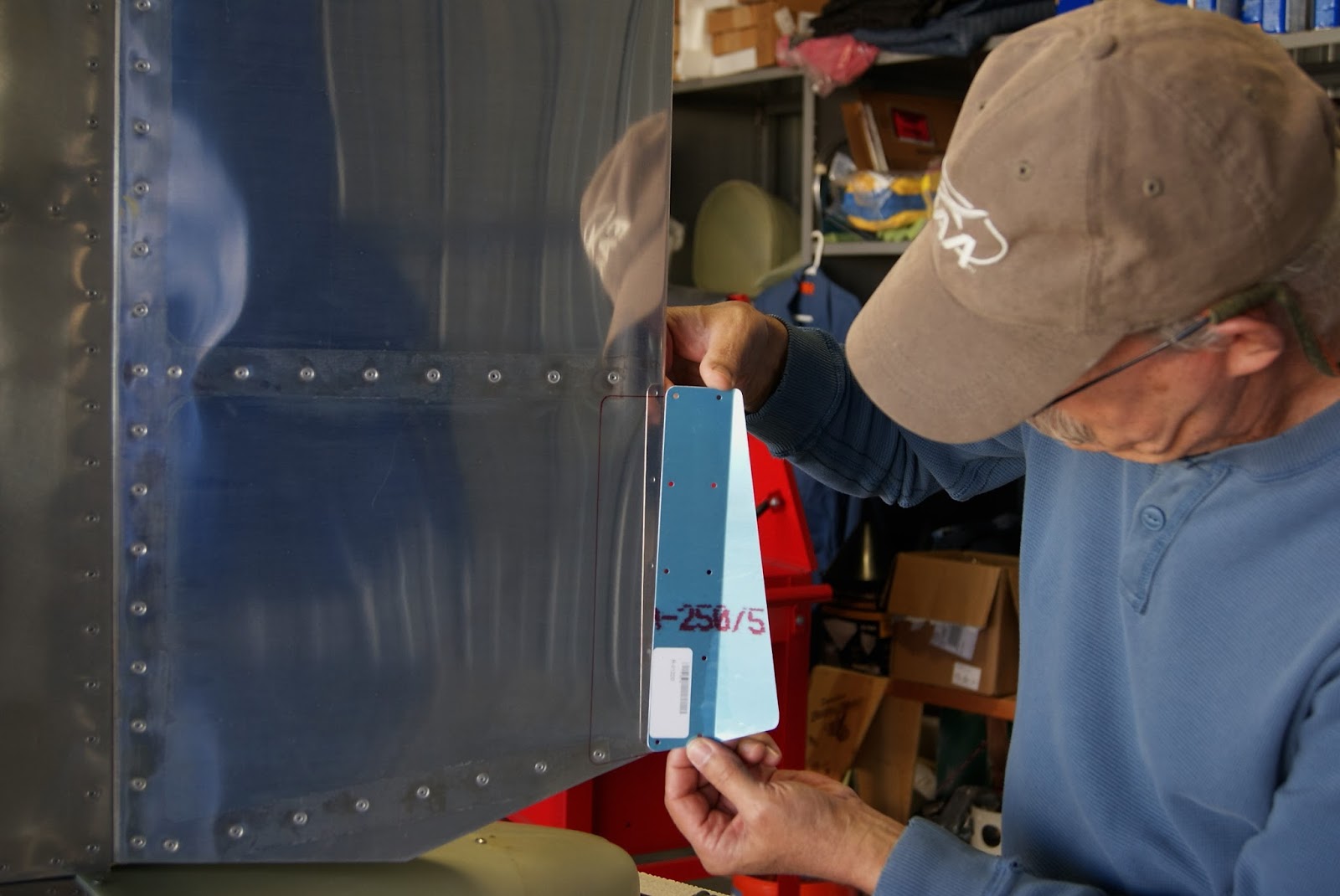 DOG Aviation John's RV-12 Blog: The Eagle Receives A Rudder Trim Tab