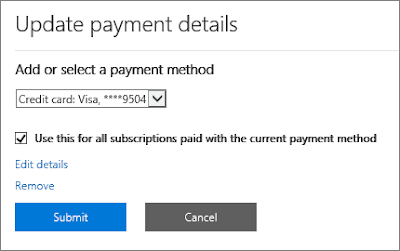 Add credit card debit card Microsoft account