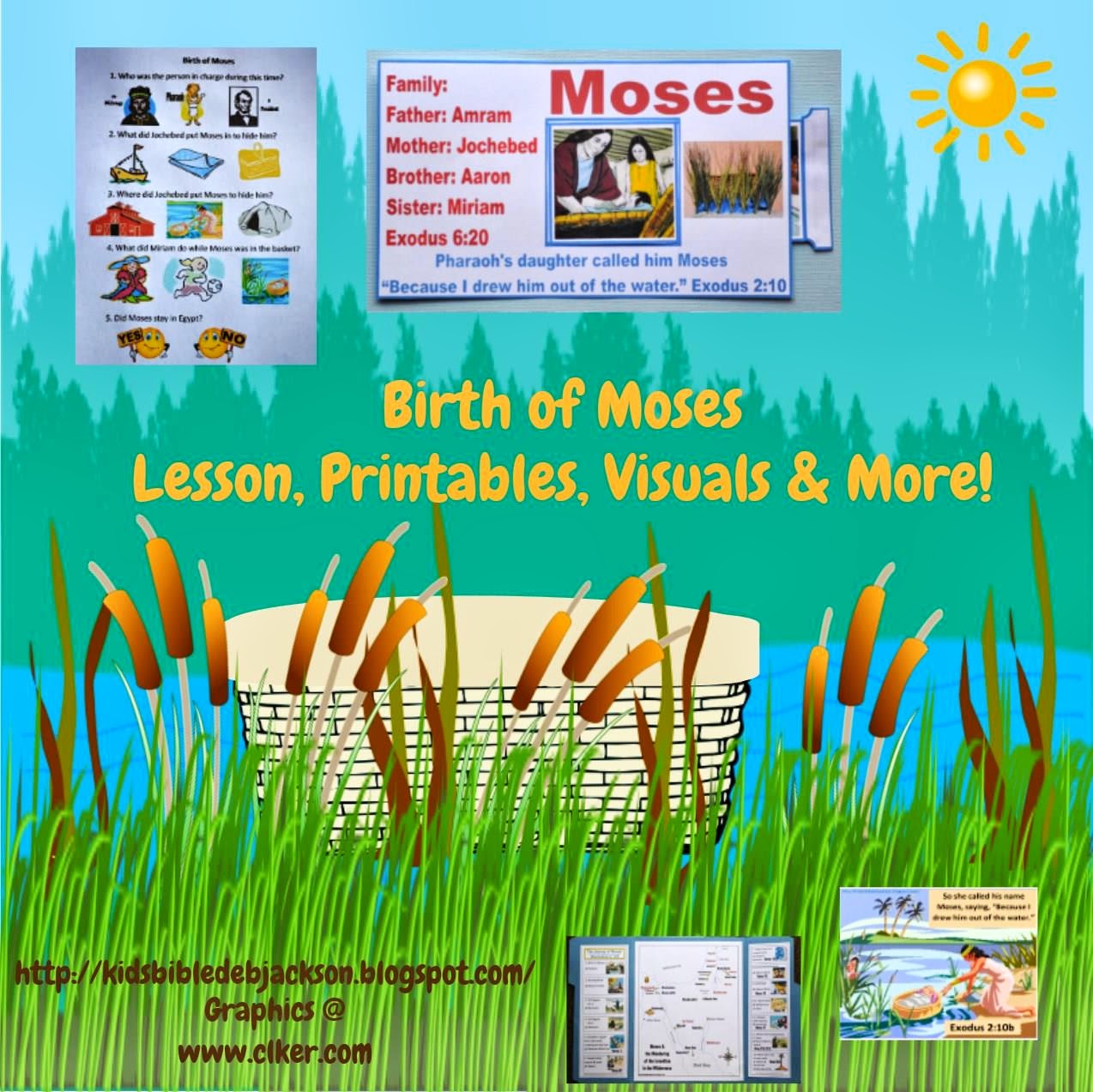 Bible Fun For Kids: Moses Lesson List With Links