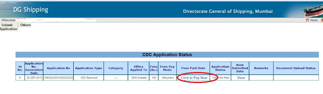 How to apply for renewal of Indian CDC Online