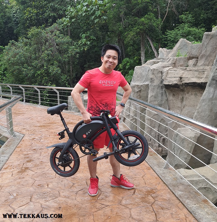 DYU D3+ Smart Foldable Electric Bike Review | Tekkaus® | Malaysia ...