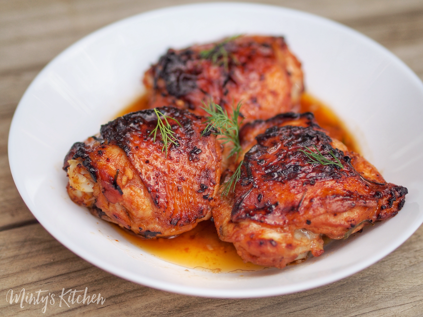 Minty's Kitchen: Spicy Roasted Chicken Thighs