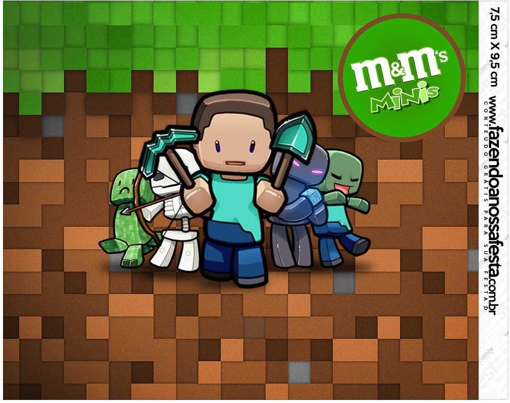 Minecraft Free Printable Candy Bar Labels. - Oh My Fiesta! for Geeks
