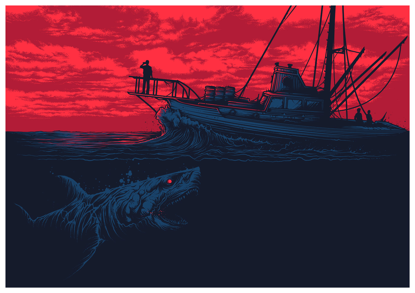 The Geeky Nerfherder: Movie Poster Art: Jaws (1975)