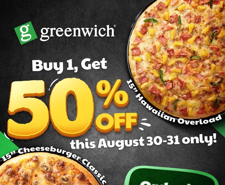 Manila Shopper: Greenwich Buy1 Get1 50% OFF Promo