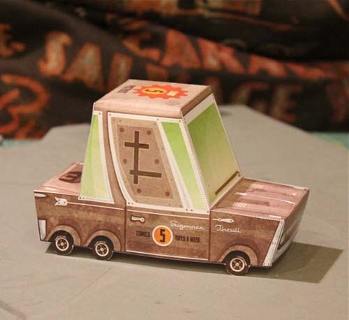 Monster Commute Car Paper Toy | Paperized Crafts