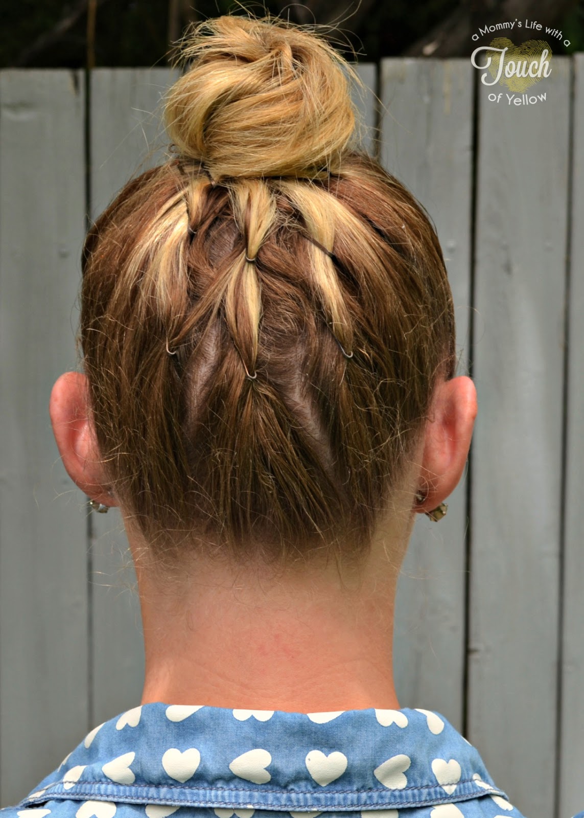 A mommy's life...with a touch of YELLOW: Easy Summer Top Bun {Hair ...