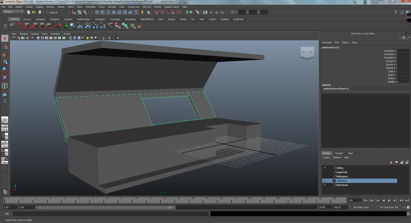 The Unified Projects ANI113205/7-13: DE Maya Prototype 2