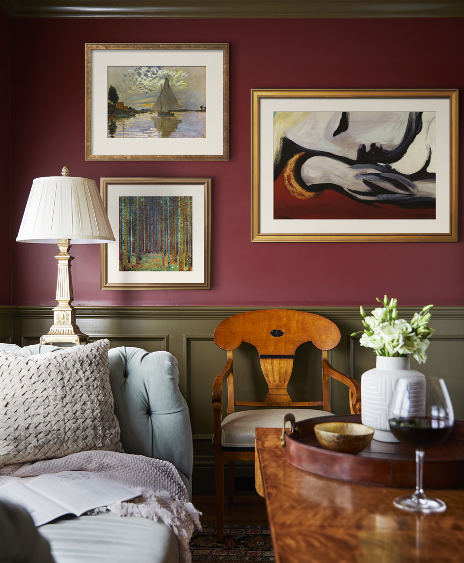 Eye For Design: Burgundy Colored Interiors, On Trend and Beautiful