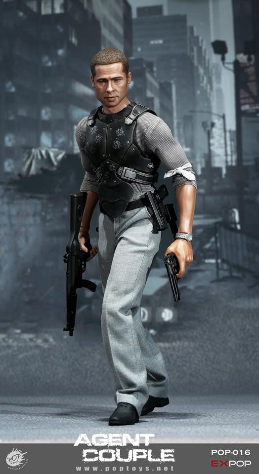 toyhaven: POP TOYS 1/6th scale Agent Couple Series Brad Pitt as Mr ...
