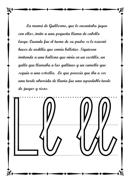 La clase de Raquel : cuento de la "ll"