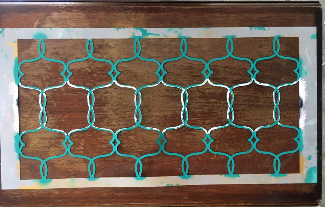 StencilGirl Talk: Circus Tea Cart - Using Home Decor Stencils with Geri ...