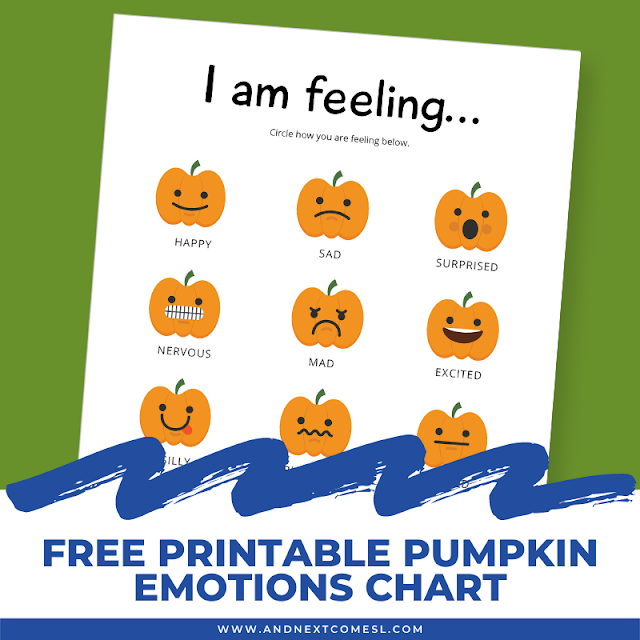 Free Printable Pumpkin Themed Emotions Chart | And Next Comes L ...
