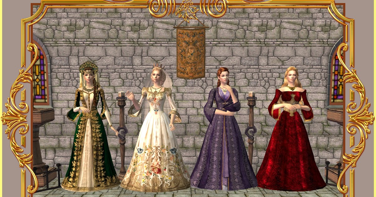 My Sims city block: Medieval Fake Sims Modeles for maya40 (The Sims 2)