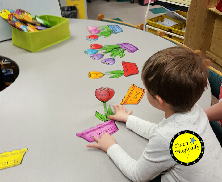 How to Develop Blending by Reading Spring Flowers - Teach Magically