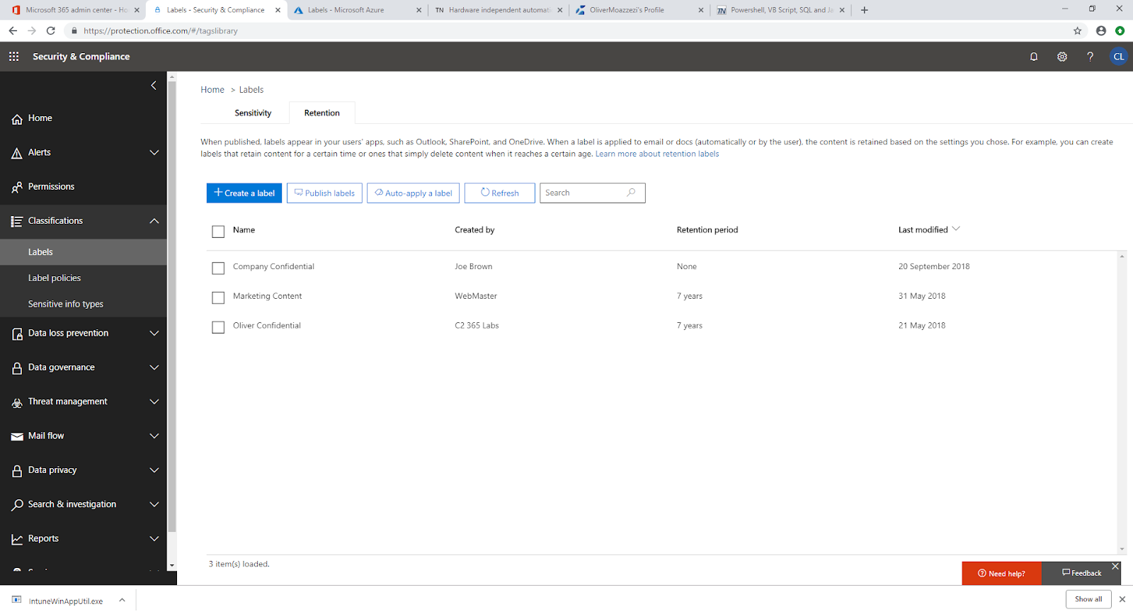Wave16.com: Enabling Azure Information Protection Unified Labelling Preview