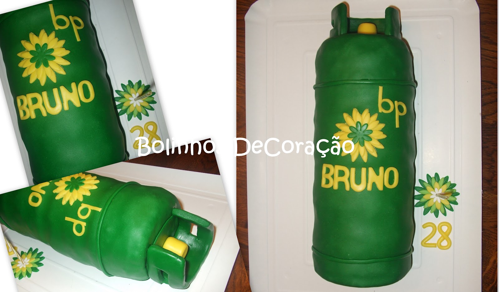 Bolinhos DeCoração: Botija de gás bp - Aniversário
