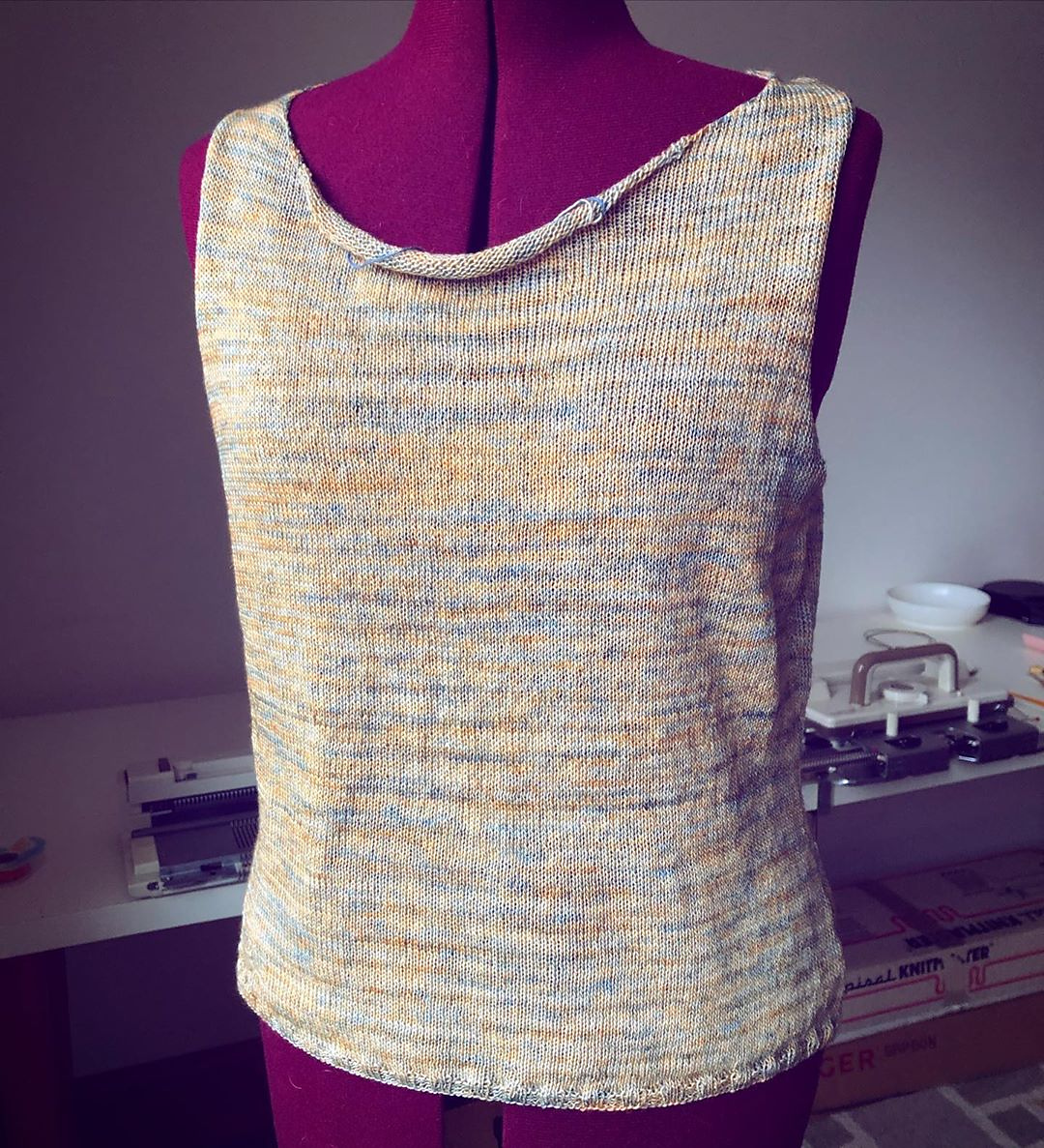 Combine Hand Knitting with Machine Knitting! Isabel Yoke Sweater