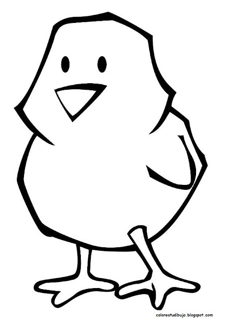 COLOREA TUS DIBUJOS: Pollos para colorear