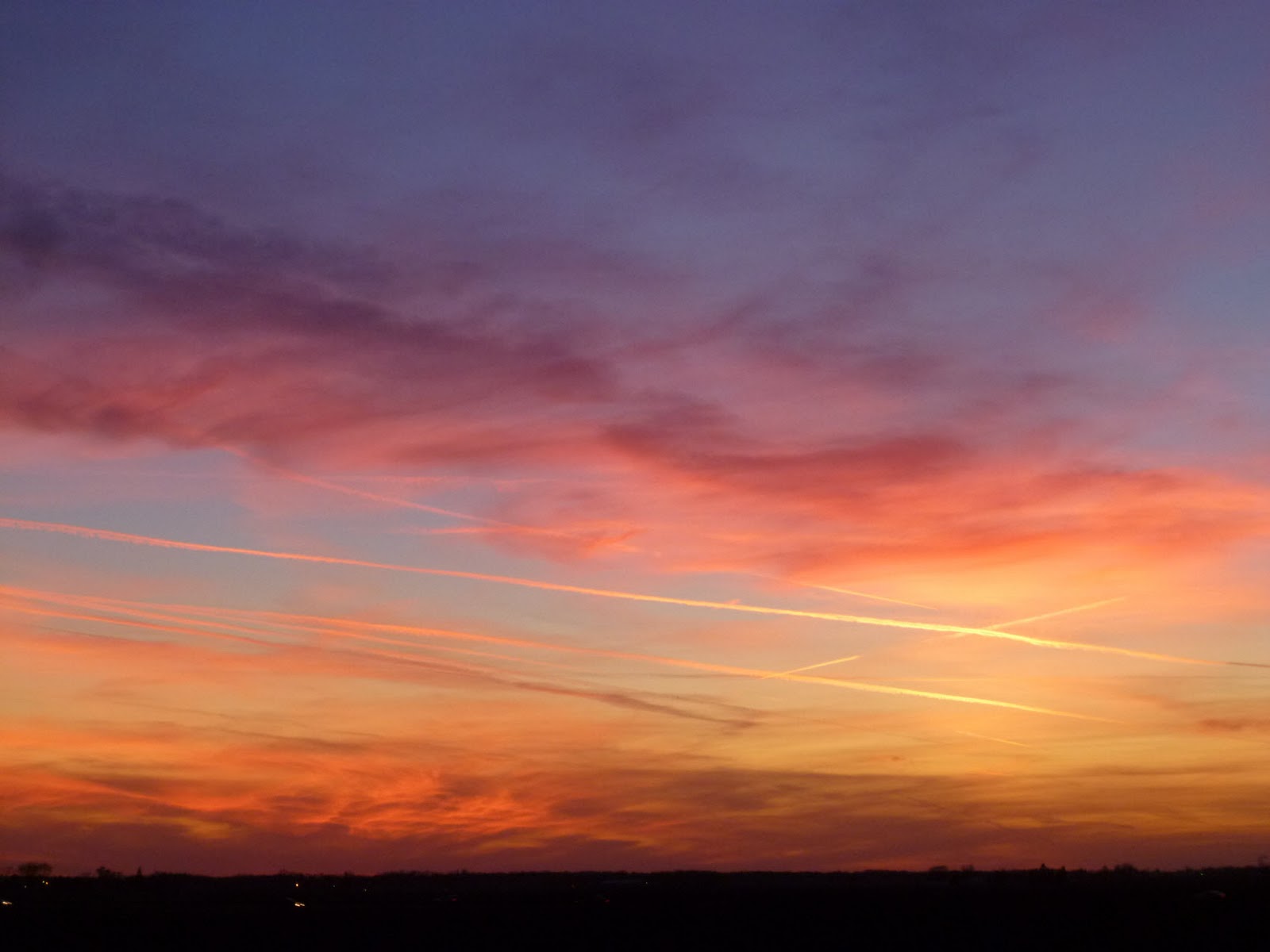Three Things Very Dull Indeed: A small collection of beautiful fall sunsets