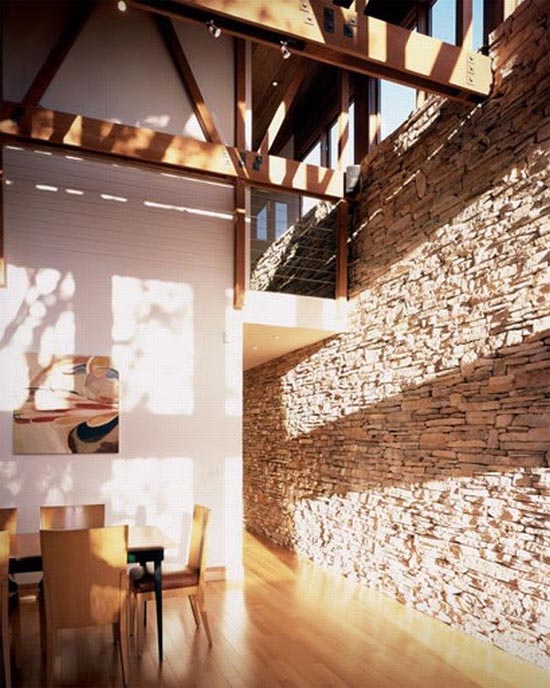 Through the French eye of design: INTERIOR STONE WALLS