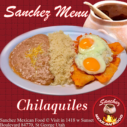 Menu ~ Sanchez Mexican Food