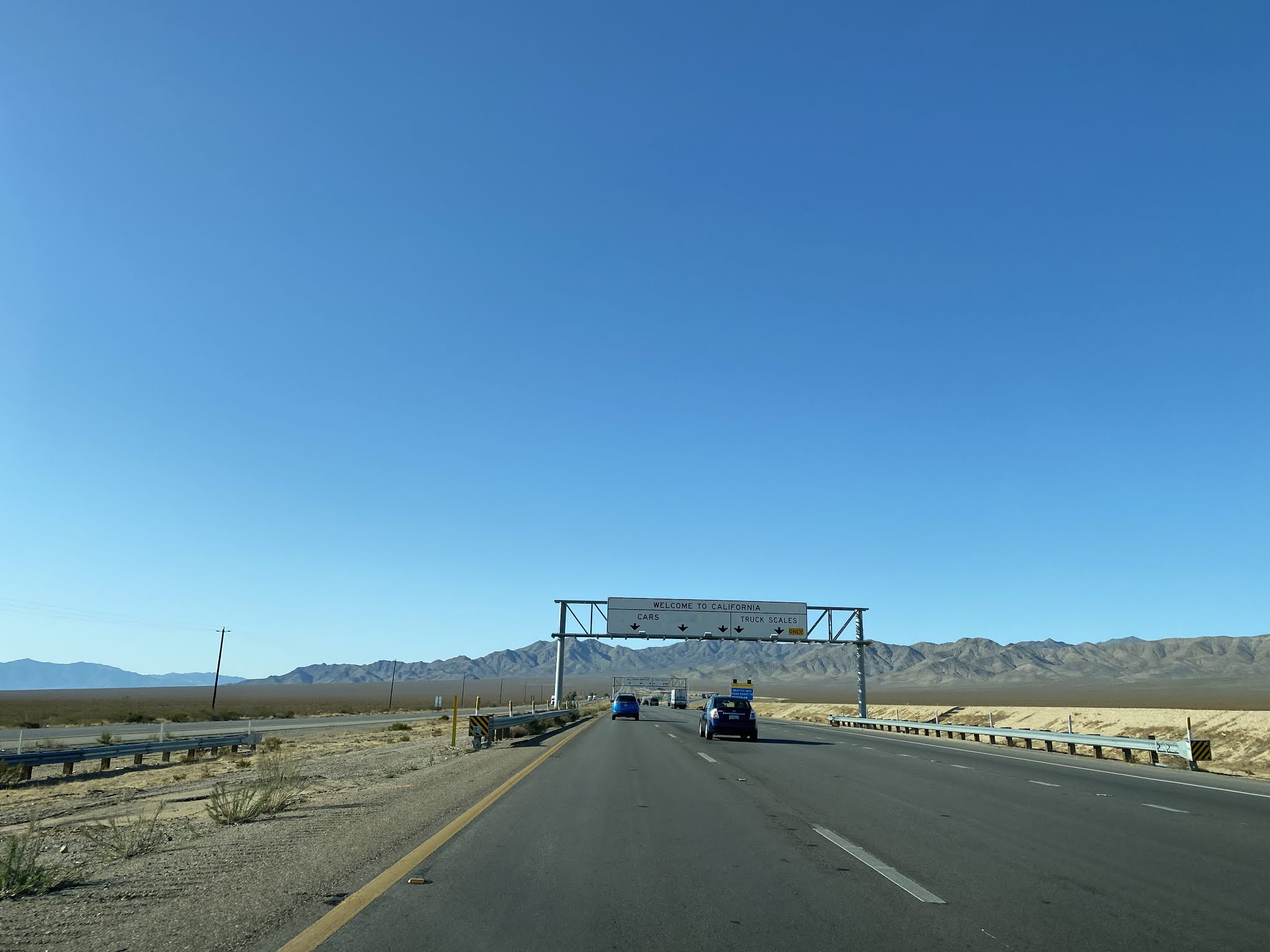 Interstate 15; the Mojave Freeway from Barstow to the Nevada State Line