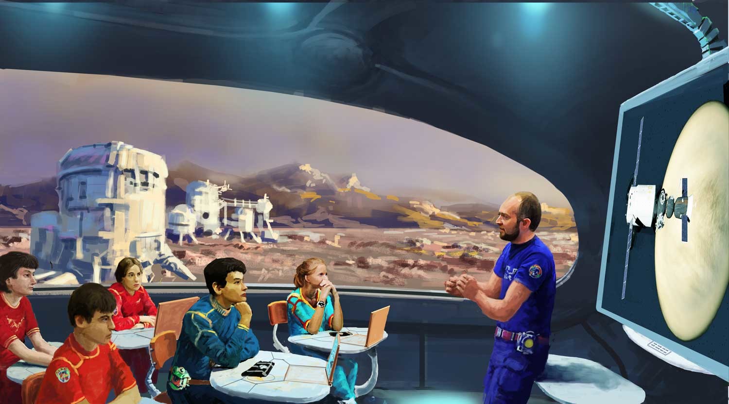 СССР-2061 - a retrofuturistic vision of Soviet Union on Mars | human Mars