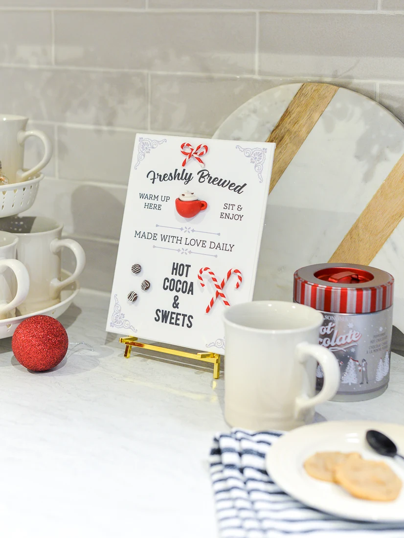 3D Hot Cocoa Sign and Printable - Rambling Renovators