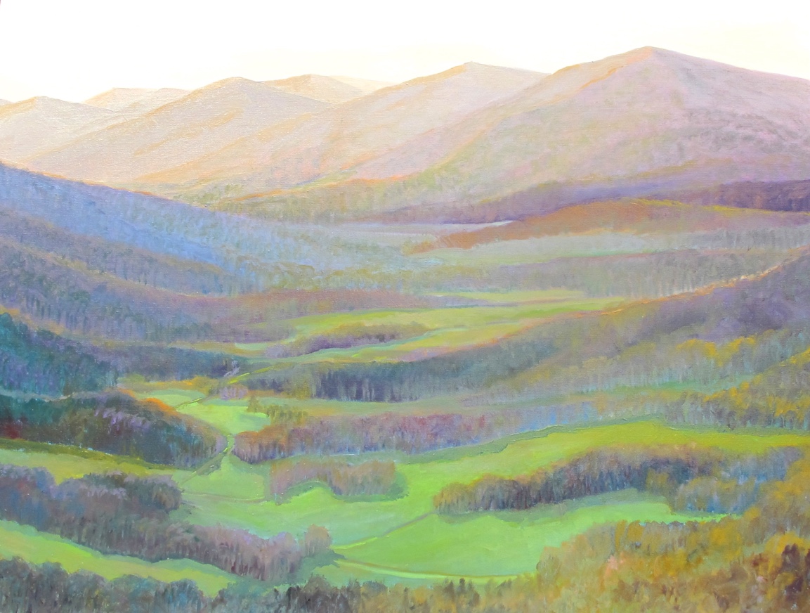 Meg West Oil Paintings: Blue Ridge Parkway, Fall