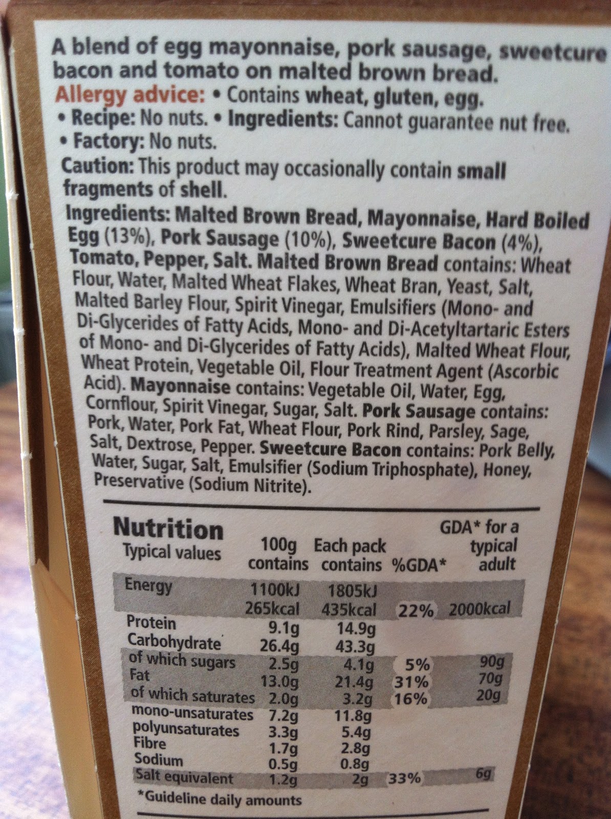 The Fry up Inspector: Tesco - Breakfast sandwich