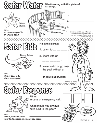 Water Safety Coloring Pages 2 - Coloring Pages