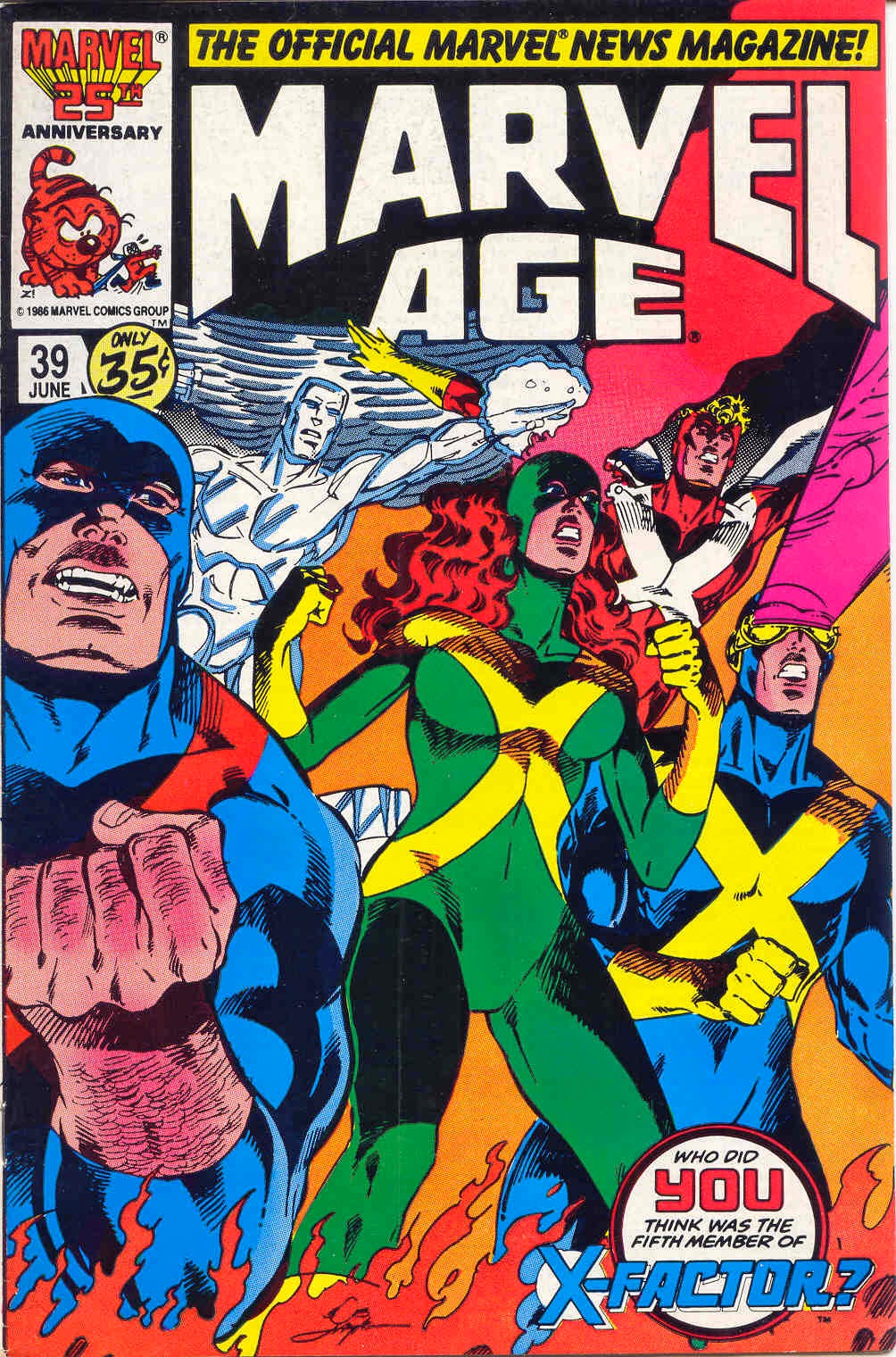 Marvel Comics of the 1980s: 1986 - Marvel Age #36 - X-Factor