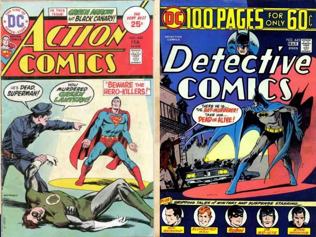 Dave's Comic Heroes Blog: When Did Action Comics Overtake Detective Comics
