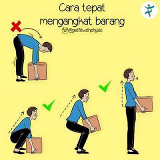 Teknik Yang Betul Angkat Barang Berat!