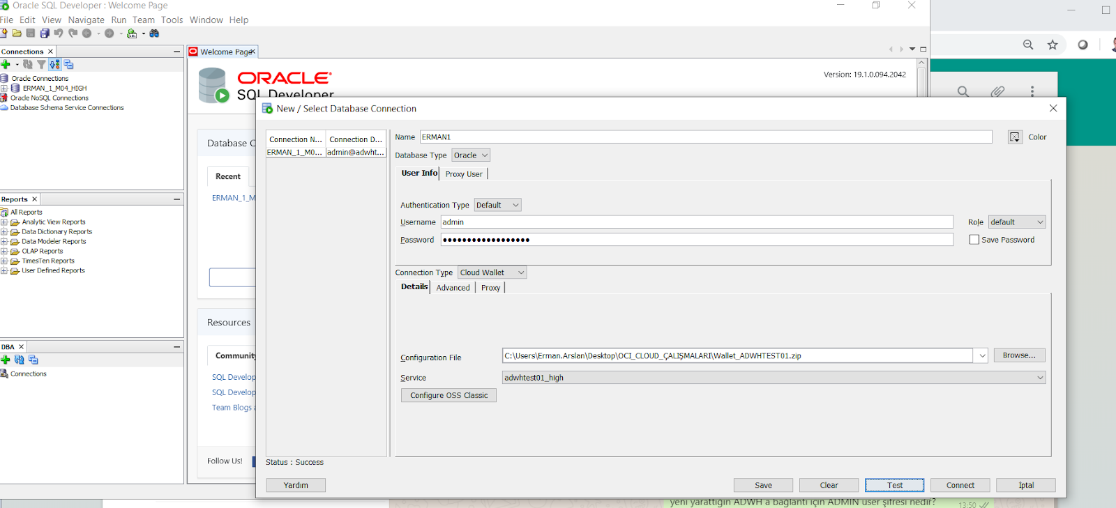 Erman Arslan's Oracle Blog: Cloud -- Creating ADWH(Autonomous Data ...