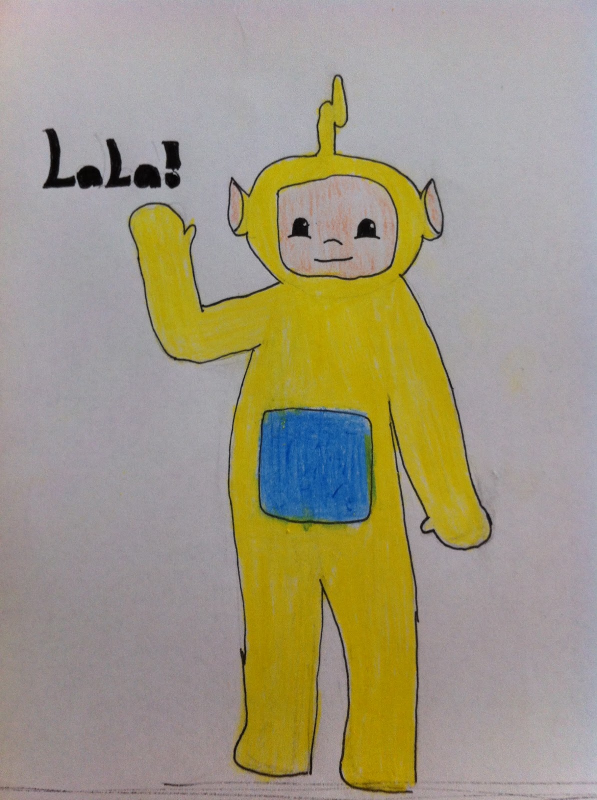 ChantelleLikesArt :): How to draw Lala (from the Teletubbies)