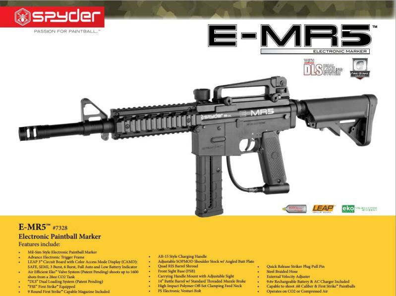 Paintball Godz Gun and Gear Review: Spyder E-MR5 Tactical Paintball Gun ...