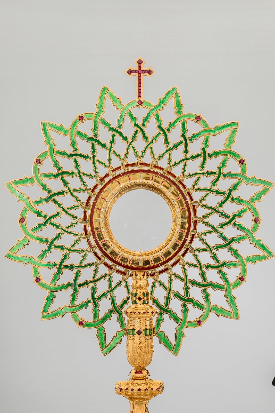 Enameled Monstrance in the Mudejar Style by Granda ~ Liturgical Arts ...